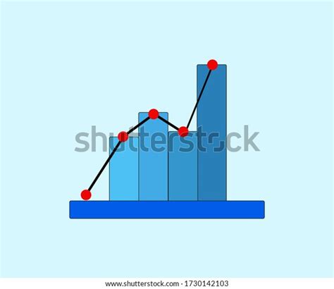 Growth Chart Vector Analytics Graph Icon Stock Vector Royalty Free Shutterstock