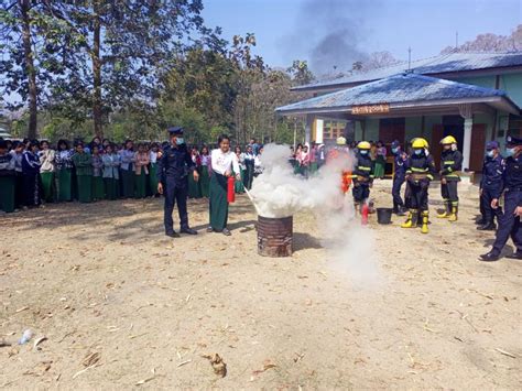 မံစီမြို့နယ်၌ စာသင်ကျောင်းအခြေပြု မီးဘေးအန္တရာယ် ကြိုတင်ကာကွယ်ရေး