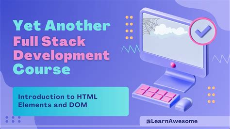 Introduction To Html Elements And Dom Youtube