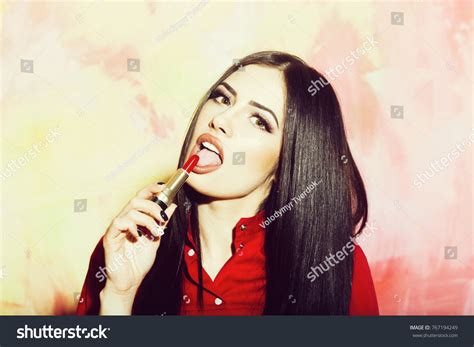 Sexy Cute Woman Pretty Girl Brunette Stock Photo Shutterstock