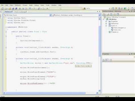 C Xml Write A Xml File Youtube