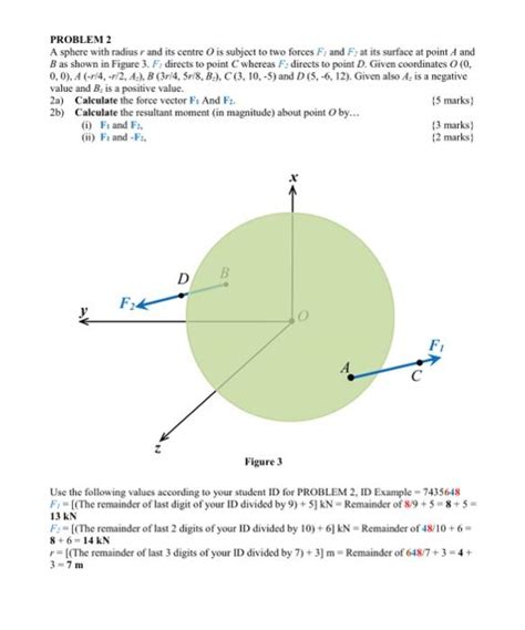 Solved PROBLEM A Sphere With Radius R And Its Centre O Is Chegg