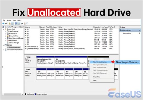 How To Fix Unallocated Hard Drive Without Losing Data