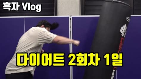 흑자 Vlog 다이어트 2회차 1일 Youtube