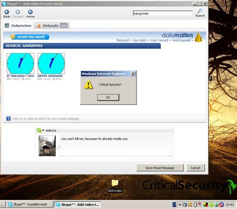 skype cross zone scripting vulnerability leads to remote code execution