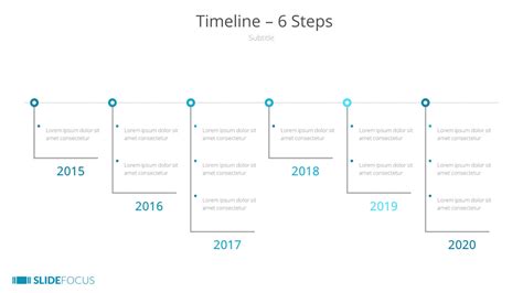 Timeline 6 Steps Slidefocus Presentation Made Simple