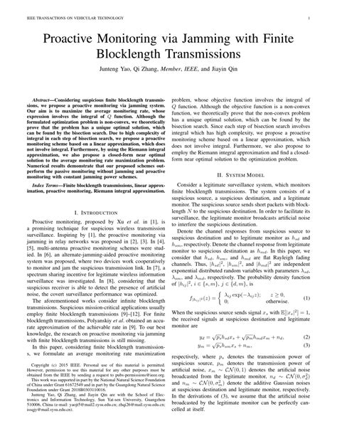 Pdf Proactive Monitoring Via Jamming With Finite Blocklength