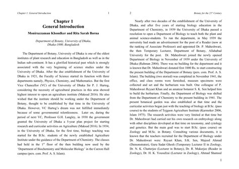 Pdf Chapter 1 General Introduction