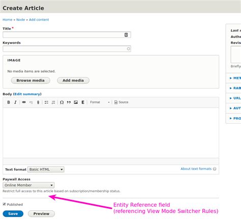 Entity Role View Mode Switcher Drupal Org