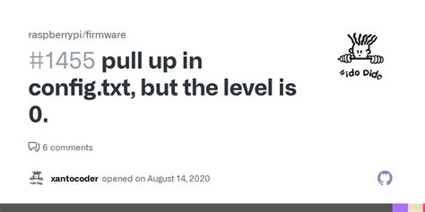 Pull Up In Configtxt But The Level Is 0 · Issue 1455 · Raspberrypi