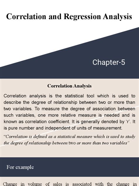 correlation and regression analysis pdf dependent and independent variables linear regression