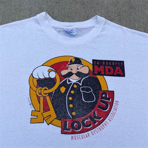 Mda Lock Up Logo 97 Mda Lock Up T Shirt Etsyde