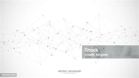 점과 선을 연결하는 추상적 인 낮은 폴리 배경 네트워킹 개념 인터넷 연결 및 글로벌 통신 연결에 대한 스톡 벡터 아트 및 기타 이미지 Istock