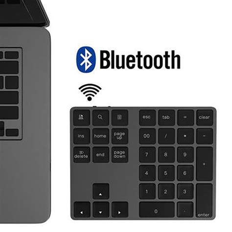 Bluetooth Wireless 34 Keys Numeric Keypad For Macbook Windows Laptop