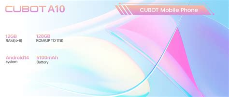 Cubot A10 Mobile Phones Sim Free Unlocked 12 4 8 Gb 128gb Tf1tb Smartphone Android 14 6 56
