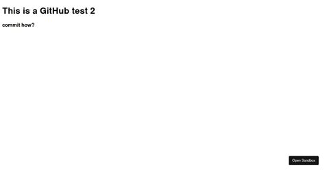 Githubtest Codesandbox