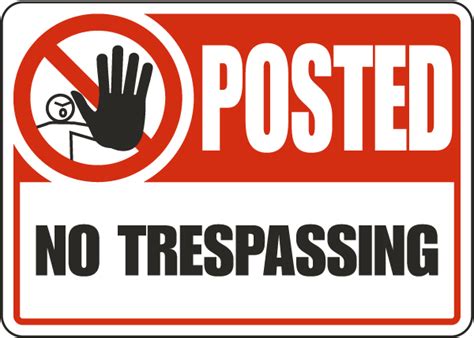 Posted No Trespassing Sign Orders Over 49 Ship Free
