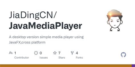 Github Jiadingcnjavamediaplayer A Desktop Version Simple Media Player Using Javafxcross