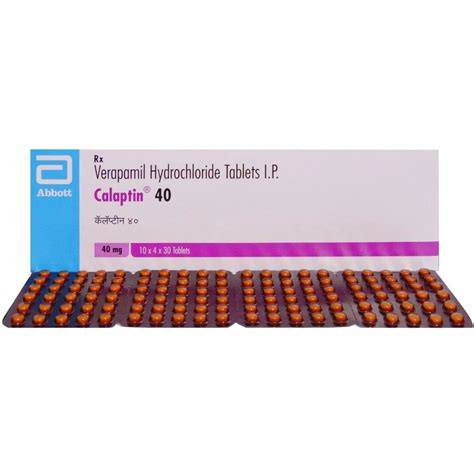 Verapamil Hydrochloride Tablet At Best Price In India