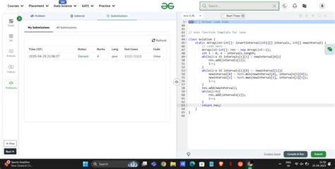 Gfg160 Geekstreak2025 100daysofcode Day25 Dsa Java Greedyalgorithm Pantham Saijashwanth