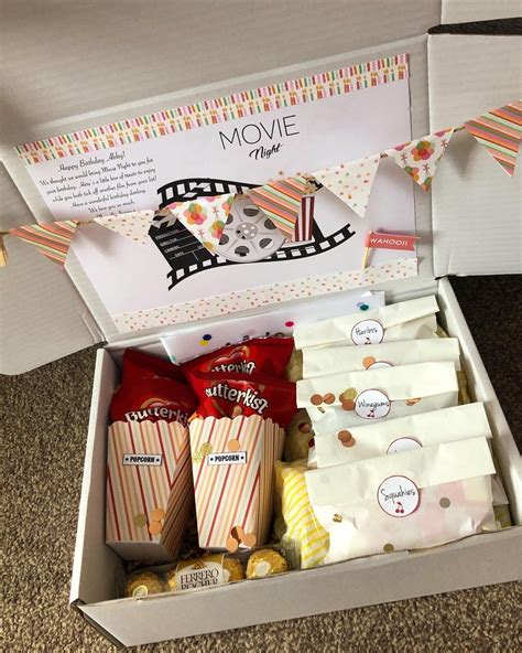 Flavored Popcorn Popcorn Flavours Movie Night Box Movies Box