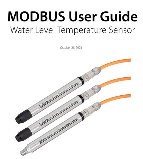 Water Level Temperature Sensor Modbus User Guide