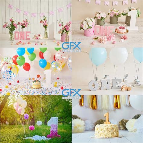 40 بک گراند عکس تولد یک سالگی کودک پسرانه و دخترانه