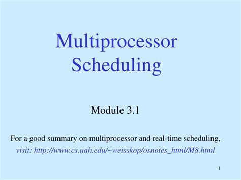 Ppt Multiprocessor Scheduling Powerpoint Presentation Free Download Id4254132