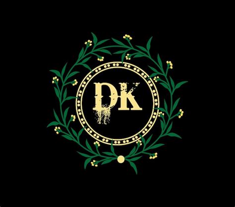 Premium Vector Dk Letter Logo Design With A Circle Shape Dk Circle And Cube Shape Logo Design