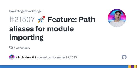 🚀 Feature Path Aliases For Module Importing · Issue 21507 · Backstage