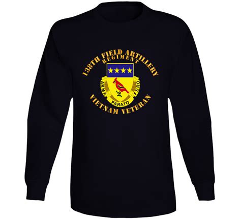Army 138th Artillery Regiment W Dui Vietnam Veteran V1 Long Sleeve