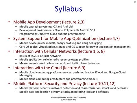 Cellular Networks And Mobile Computing Coms Fall Ppt Download