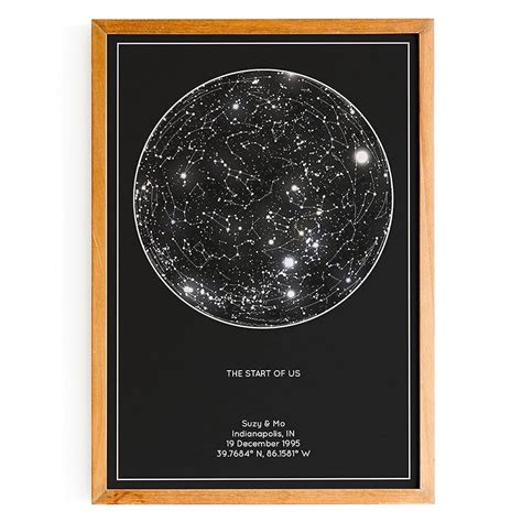 Fall Constellations Night Sky Map