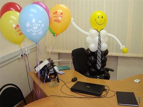 Как украсить кабинет день рождения коллеге фото