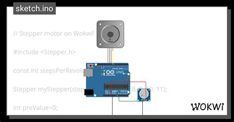 Motore Passo Passo Wokwi Esp32 Stm32 Arduino Simulator