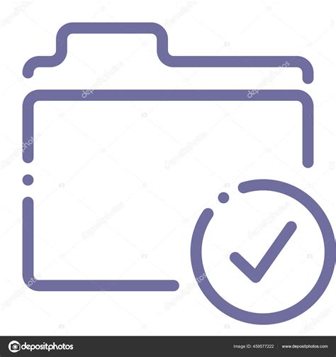 Check Files Folder Icon Stock Vector By ©iconfinder 459577222