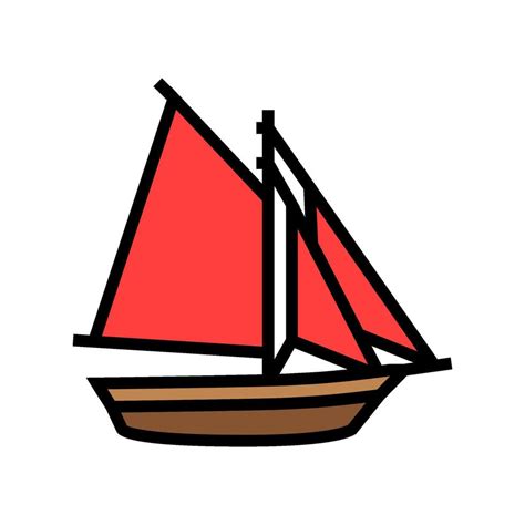 Sloop Ancient Ship Color Icon Illustration 52102659 Vector Art At Vecteezy
