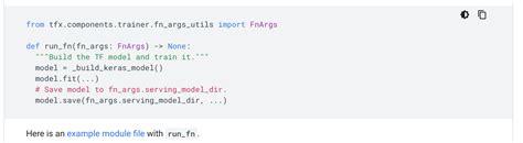 Broken Link In Trainer Component Guide Issue 3564 Tensorflow Tfx