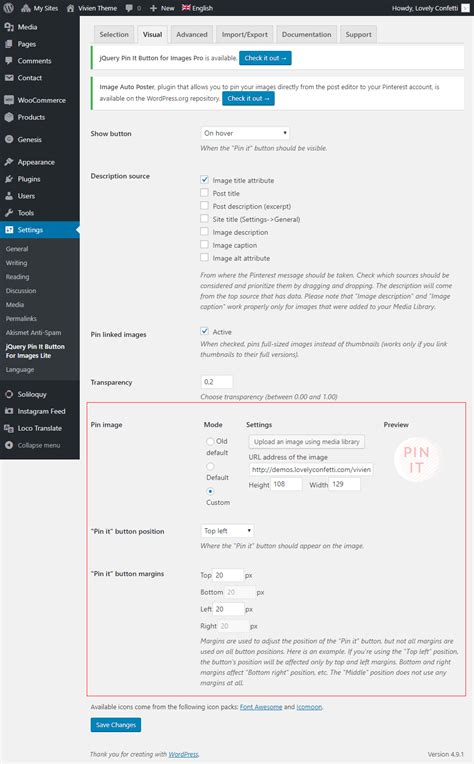 How To Add A Pin It Button To Your Wordpress Site Free Button Images