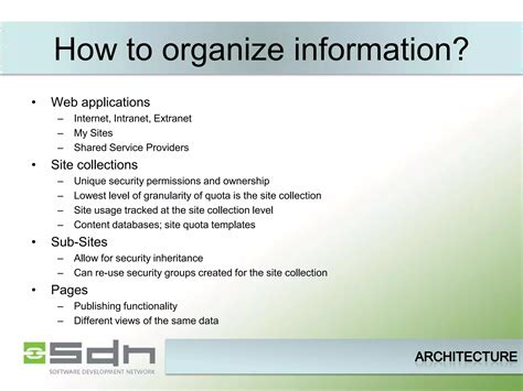 More Best Practices With Share Point Solutions PPT