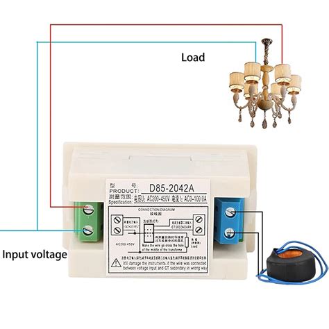 Buy Taidacent Hd Color Lcd Voltmeter Ammeter Digital Ac Voltmeter And Ammeter With Transformer