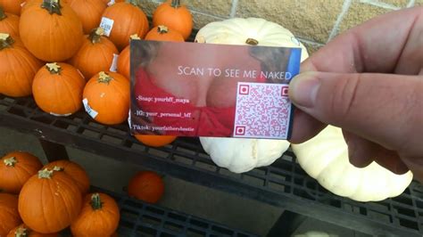 Scan To See Me Naked Some Web Whore S Contact Information To See Her Naked By The Pumpkins
