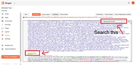 How To Change Blogger Background Image With HTML Advise U Tips