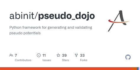 Github Abinitpseudodojo Python Framework For Generating And
