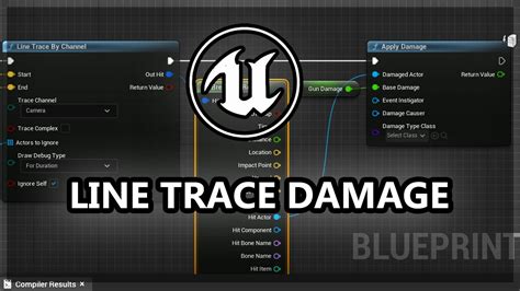 How To Apply DAMAGE With LINE TRACE Unreal Engine Tutorial YouTube