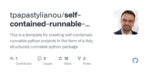 GitHub Tpapastylianou Self Contained Runnable Python Package Template This Is A Template For