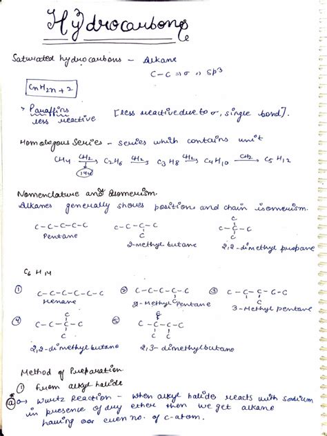 Hydrocarbons Pdf