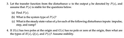 Solved Consider The Unity Feedback Control System Shown