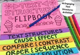 Engaging Text Structures Activities Pedagogue