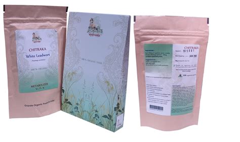 Chitraka Capsules Usda Certified Organic Plumbago Zeylanica 108